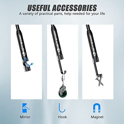 Lightswim Cámara de inspección de Serpiente endoscopio 1920P, boroscopio Tipo C, cámara de ...